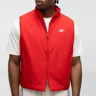 New Balance Homme Basketball Padded Vest en Rouge, Nylon, Taille L