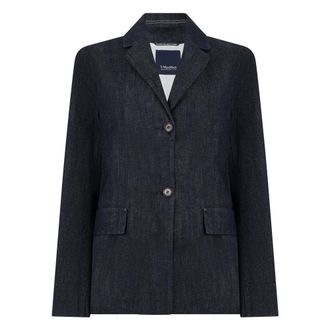 Max Mara Smmleone Sakko mit Einreiher - - Jackets - Damen - Blau - XS