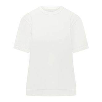 Ami Klassisches T-Shirt mit Rundhalsausschnitt - - Tops - Damen - Wei&szlig; - 2XS