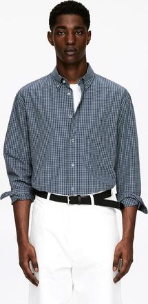 Arket Lockeres Baumwollhemd -Blau