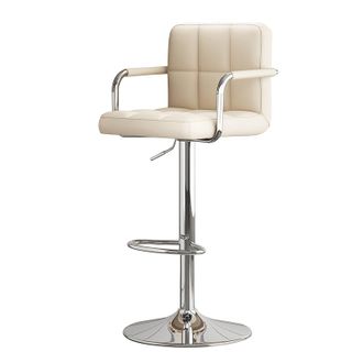 Generic Verstellbare Drehhocker mit R&uuml;ckenlehne und Armlehnen, K&uuml;chenhocker, hohe Esszimmerst&uuml;hle f&uuml;r Bar und K&uuml;che/61-81 cm