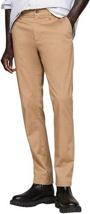 Tommy Hilfiger Chino Homme Chino Bleecker Printed Structure Slim Fit, Beige (Safari Canvas), 29W/32L