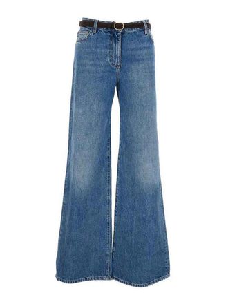 Elisabetta Franchi Jean Droit - Bleu