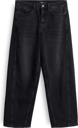 someday Damen Barrel | CELLMA Barrel Jeans aus nachhaltigem BCI Cottonmix Mid Rise Raven Black, 40