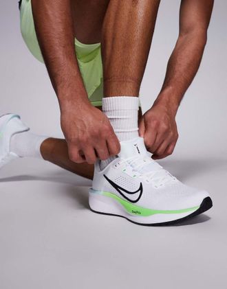 Nike Quest 6 - Baskets - Blanc et vert fluo