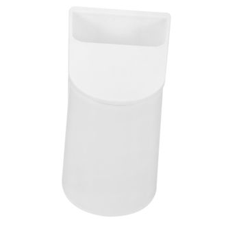 Garneck Magnetischer Mundspülbecher mit Zahnputzbecherhalter Wandmontage ohne Bohren Weiß Kunststoff Praktische Wandhalterung für Badezimmer Einfache Installa
