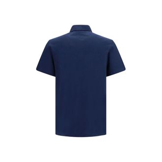 Valentino Mens Blue Cotton Polo Shirt