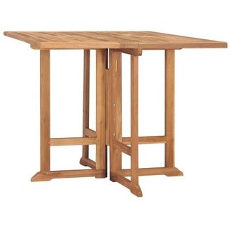 vidaXL Klappbarer Garten-Esstisch 90x90x75 cm Massivholz Teak vidaXL