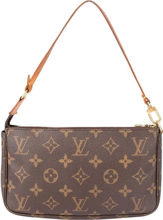 Louis Vuitton Crossbody Bags - Louis Vuitton Canvas Monogram Pochette Accessoire - Gr. unisize - in Braun - f&uuml;r Damen