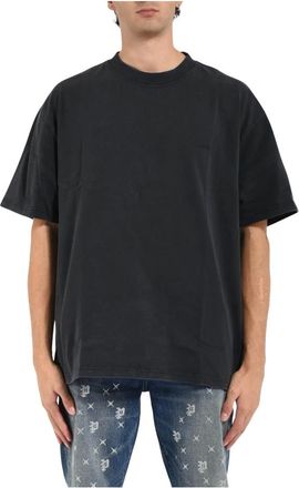 Purple Homme, Tops, Noir, Taille: L T-shirt Oversize Lourd