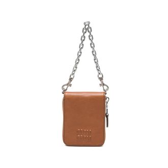 Miu Miu Logo-embossed Chain-strap Wallet