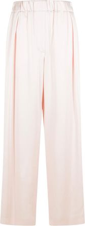 Jil Sander Pantalon en ac&eacute;tate m&eacute;lang&eacute; rose