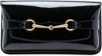 Gucci Clutches - Patent Bright Bit Clutch - Gr. unisize - in Schwarz - f&uuml;r Damen