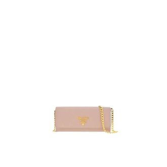 Prada Portafoglio Clutch - - Bags - Damen - Beige - ONE SIZE