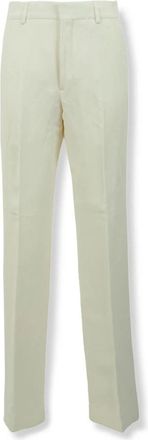 Ami Femme, Pantalons, Blanc, Taille: 36 FR Pantalon Droit Taille Basse