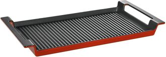 Schulte Ufer Grillplatte Rustika 44 x 24 cm rot