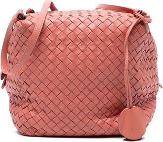 Bottega Veneta Hobo Bags - Nappa Intrecciato Cube Crossbody - Gr. unisize - in Gold - für Damen