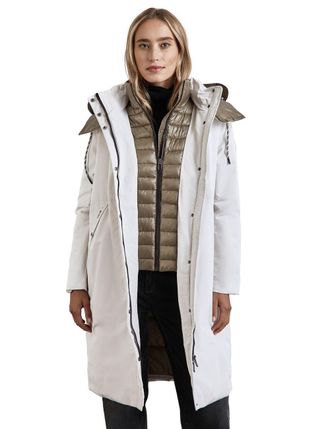 Street One Damen A201974 Jacke mit Abnehmbarer Kapuze, Frosty Grey, 42