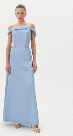 Rinascimento Rinascimento Abendkleid CFC0123802003 Himmelblau Regular Fit