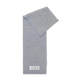 HUGO BOSS Bedruckter Wollmischungs-Schal - - Accessories - Damen - Grau - ONE SIZE