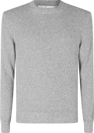 Gran Sasso Homme, Pulls, Gris, Taille: M Maglia Gcollo Cot Mouline