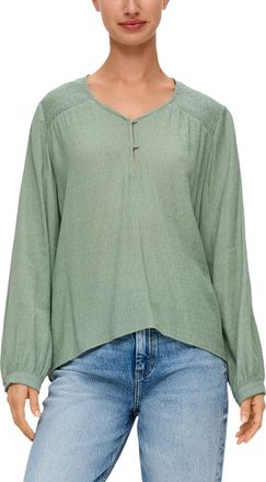 s.Oliver Damen Bluse Langarm Green 34