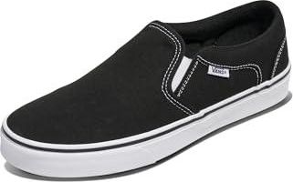 Vans Asher, Sneaker Homme, Noir ((Canvas) black/white), 38.5 EU