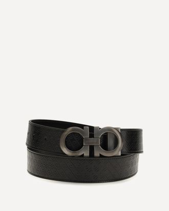Ferragamo Reversible Gancini leather Belt Male 100