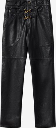 Isabel Marant Pantalon Brinley En Cuir - Femme - Noir - Taille34 - Isabel Marant