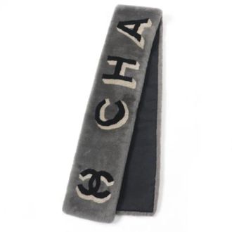 Chanel &Eacute;charpe en cachemire Pre-owned - Femme - Pre-owned - Gris - Taille: ONE Size