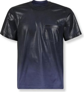 Maison Margiela Homme, Tops, Bleu, Taille: XL Cotton Jersey T-Shirt