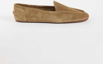 Mango chaussure plate 100 % cuir couleur sable-Neutre