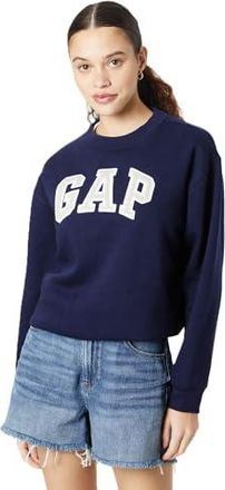 GAP Gap Sweat-Shirt Heritage pour Femme, Uniforme Bleu Marine, Small