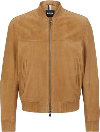 HUGO BOSS Homme, Vestes, Beige, Taille: XL Veste en cuir Malbano2