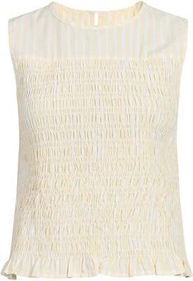 Garance Paris Top Cerise &agrave; smock en coton