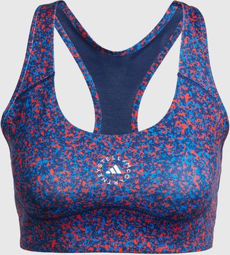 Stella McCartney TruePurpose Training Bra, Woman, Bahia Blue/Active Red/Navy, Size: 40AB