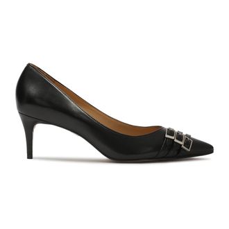 Kazar Schwarze niedrig-ferse pumps mit streifen verziert.Dieses Produkt f&auml;llt klein aus. - - Shoes - Damen - Schwarzk - 39 EU