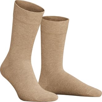 Hudson Herren Socken Relax Cotton druckfreier Bund Brownmel. 0763 41-42