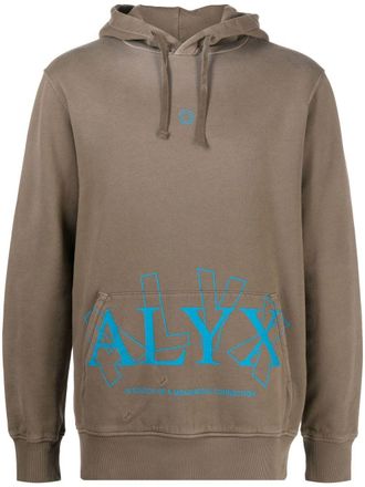 Alyx Hoodie mit Logo-Print - Nude