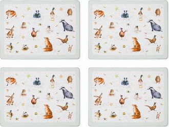 Portmeirion Wrendale Tischunterlage 4 St&uuml;ck (s)