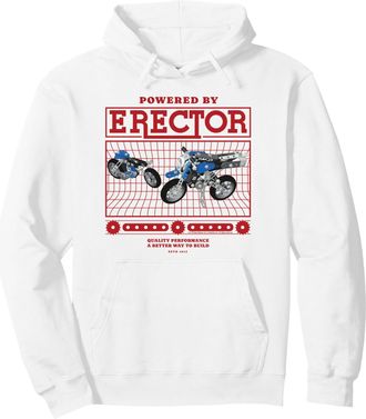 Meccano Powered by Erector 5-in-1 Modell Motorrad Retro Pullover Hoodie