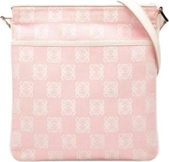 Loewe Pre-owned Sac bandouli&egrave;re en toile - Femme - Pre-owned - Rose - Taille: ONE Size