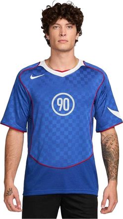Nike Total 90 Energy Fu&szlig;ball Trikot f&uuml;r Herren/Damen Unisex (Blau/Wei&szlig;)