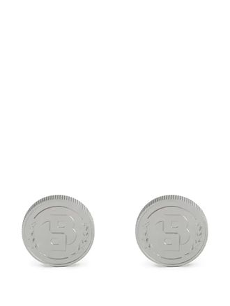 BOSS boutons de manchette à design arrondi - Argent