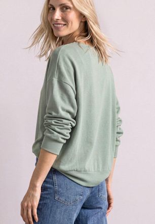 Street One Langarmshirt aus Jersey in Unifarbe