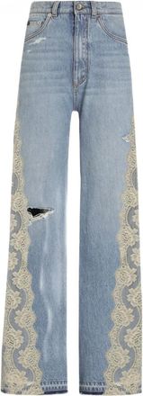 Dolce & Gabbana Femme, Jeans, Bleu, Taille: 36 FR Jean Droit 5 Poches