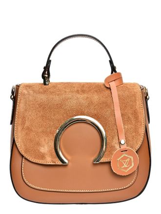 Luisa Vannini Braun Rindsledertasche
