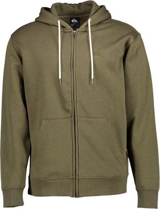 Quiksilver Herren Sweatjacke grün Baumwolle unifarben