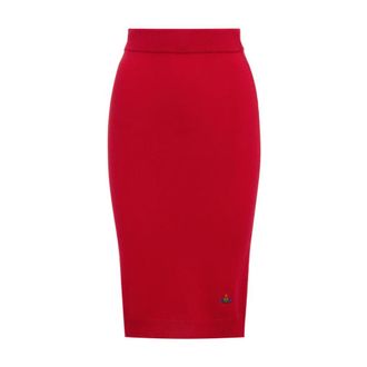 Vivienne Westwood Femme, Jupes, Rouge, Taille: 36 FR Jupe Trap&egrave;ze