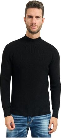 Gran Sasso Homme, Pulls, Noir, Taille: 3XL Pull en laine &agrave; col rond